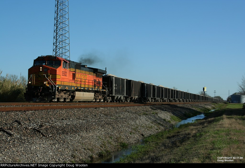 Loaded BNSF Rock Train